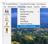 Select processing Select Miscellaneous